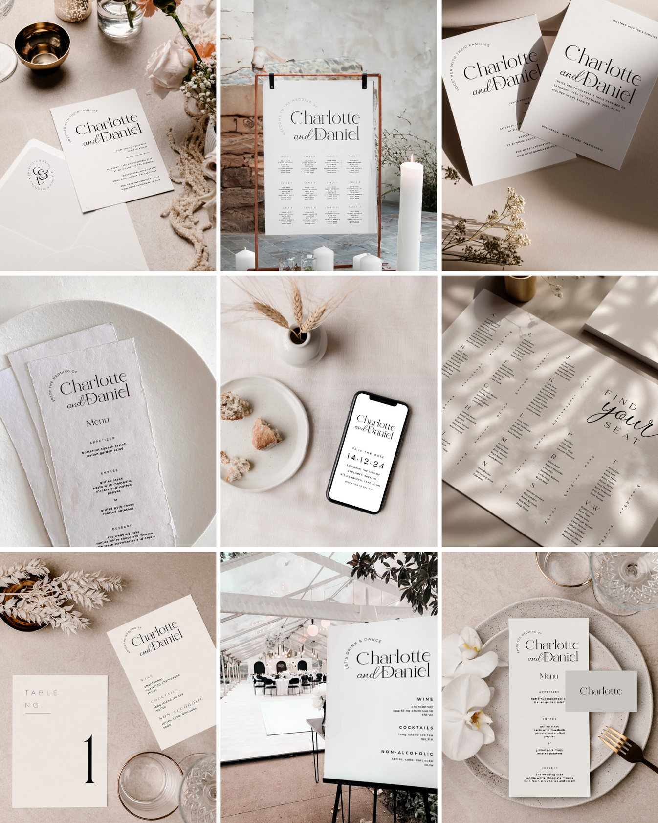 #1 Wedding Reception Bundle Template | The Big Day Online