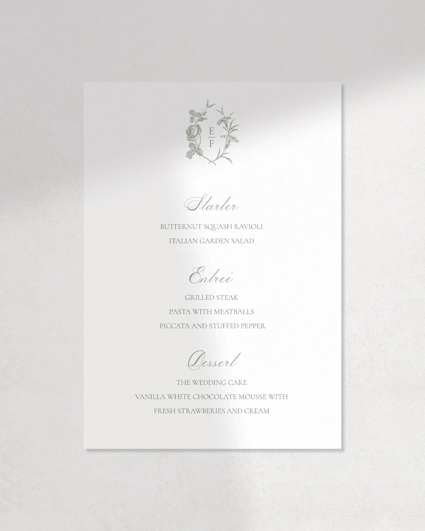 #1 Wedding Menu Template | The Big Day Online