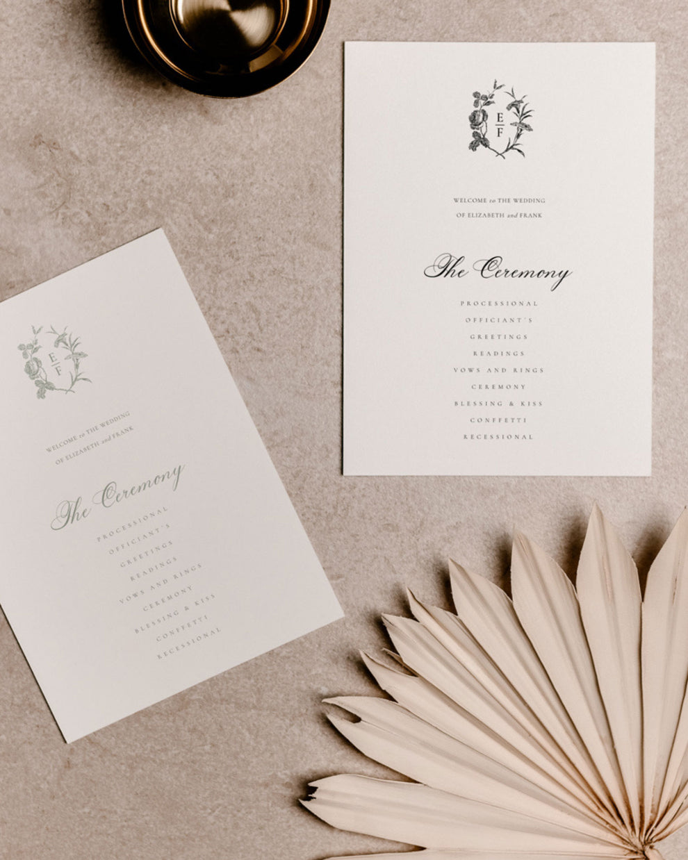 #1 Wedding Program Card Template | The Big Day Online