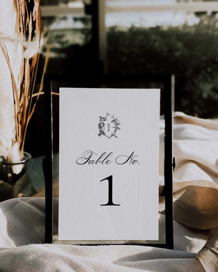 #1 Wedding Table Number Template | The Big Day Online