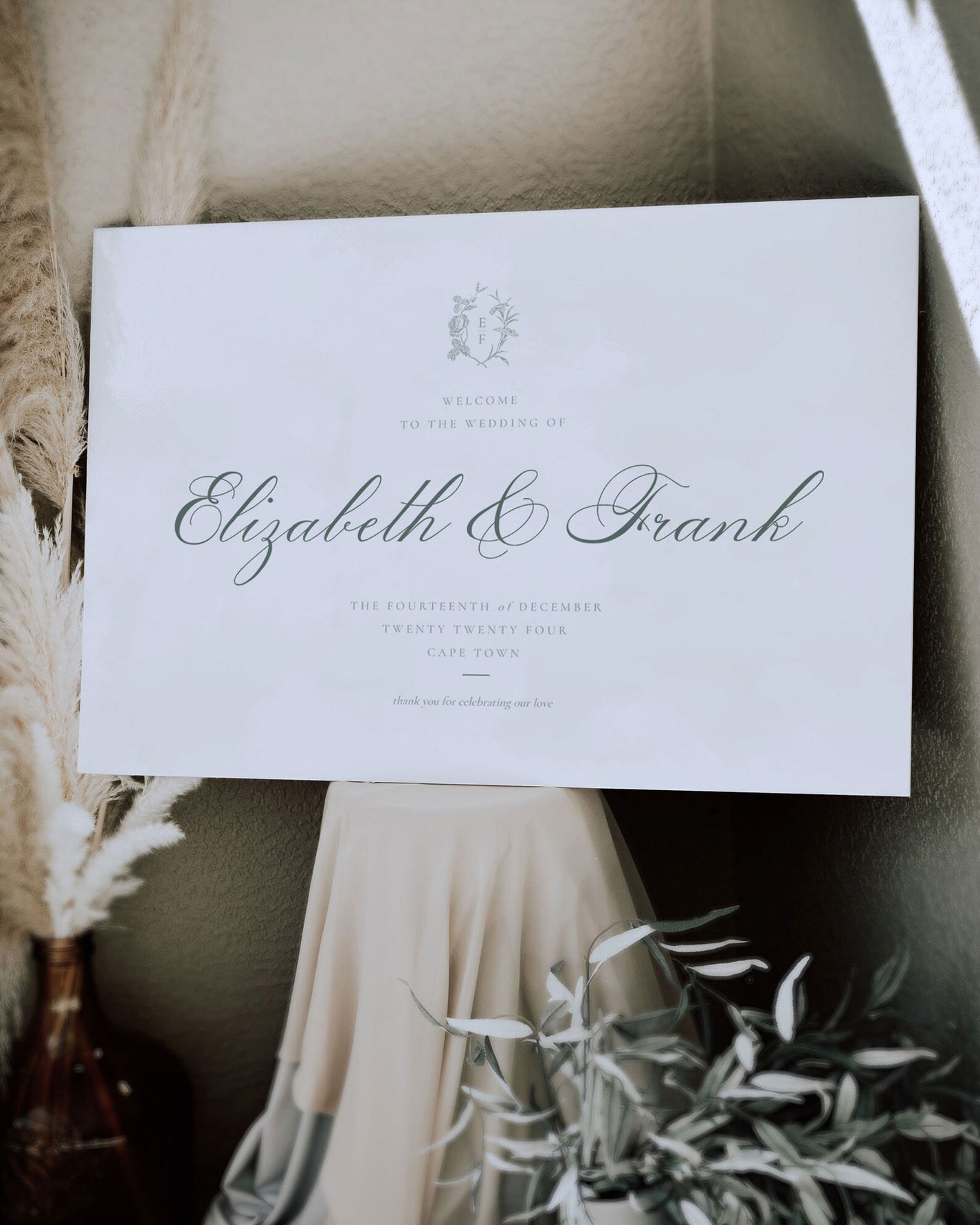 #1 Wedding Welcome Sign Template | The Big Day Online
