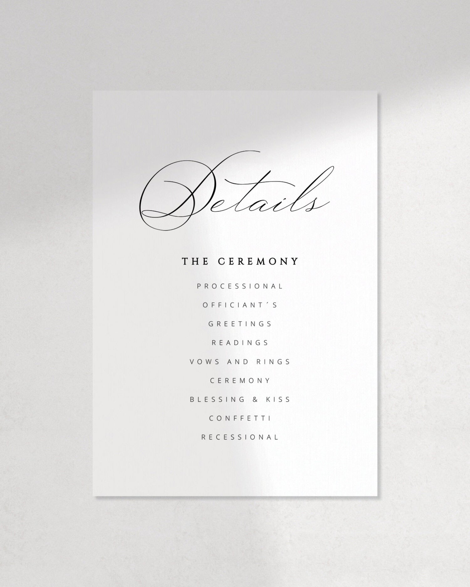#1 DIY Wedding Program Template | The Big Day Online