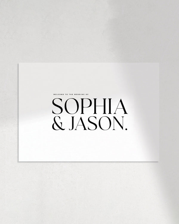 #1 DIY Wedding Welcome Sign Template | The Big Day Online