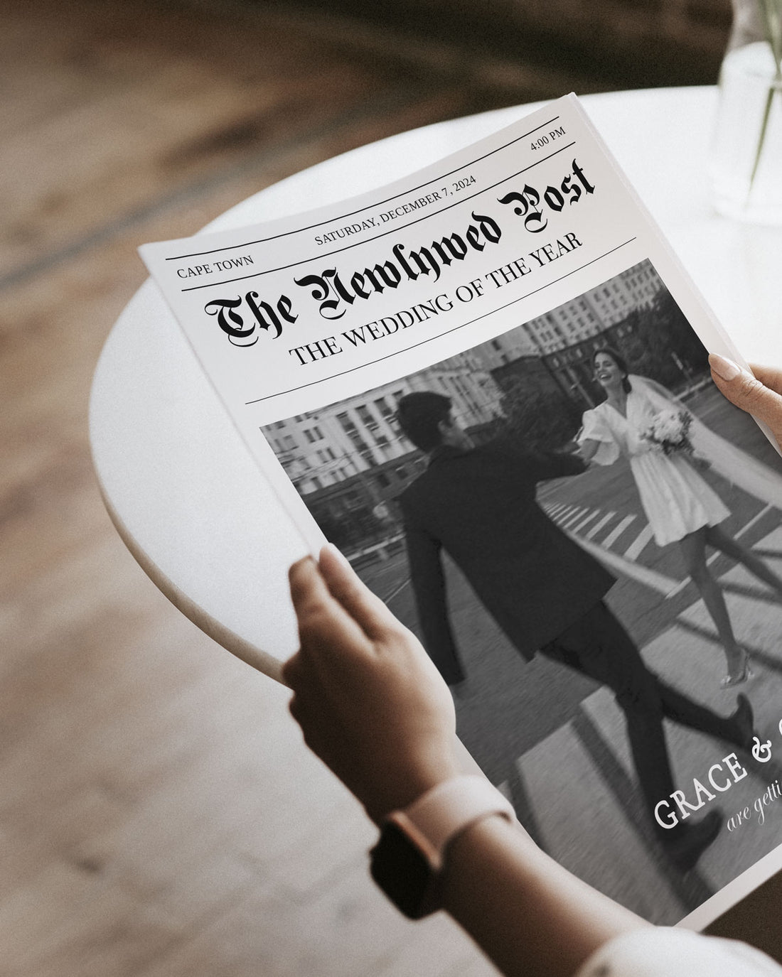 #1 Wedding Newspaper Program Template | The Big Day Online