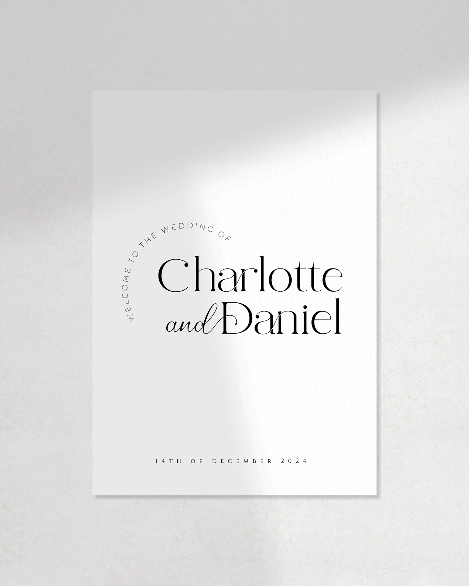 #1 Wedding Welcome Sign Menu Template | The Big Day Online
